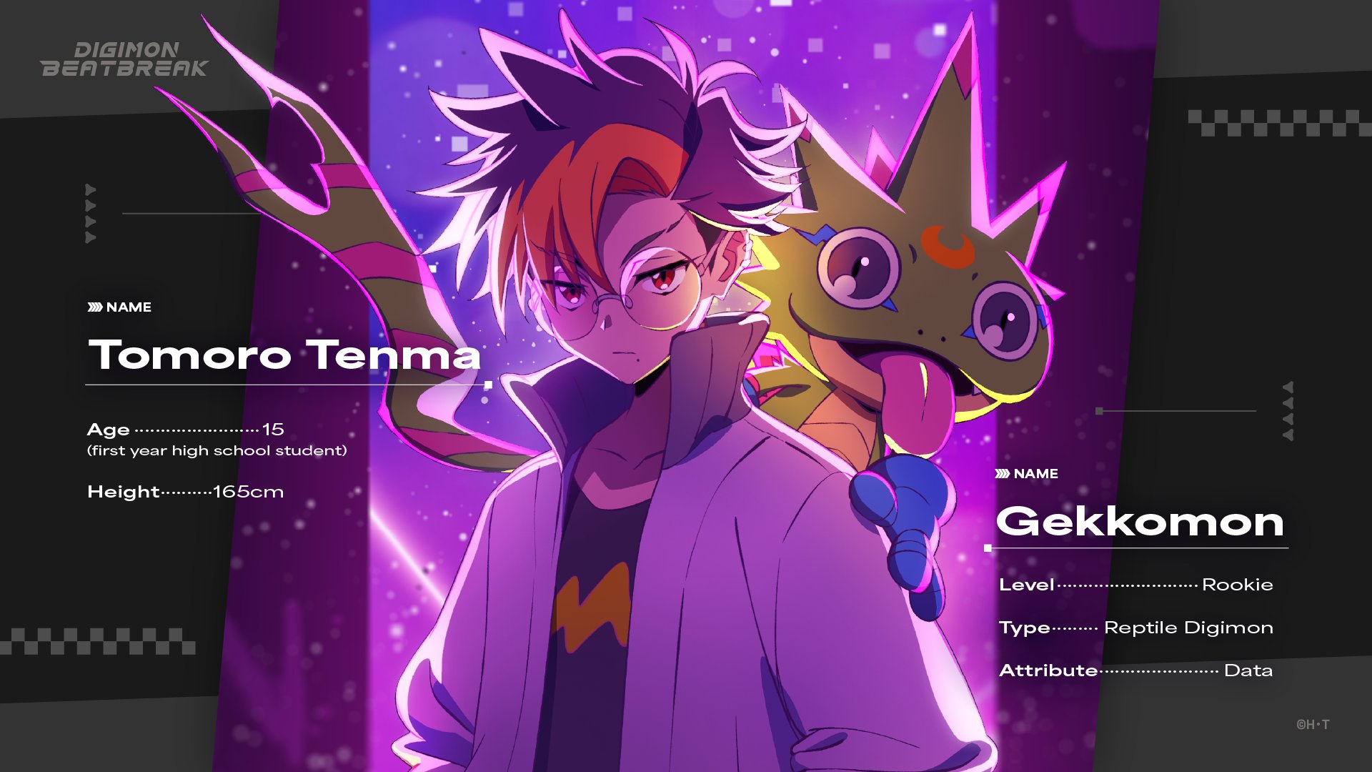 Digimon Beatbreak- New look at Tomoro Tenma & Gekkomon- Premieres at Digimon Expo | With the ...