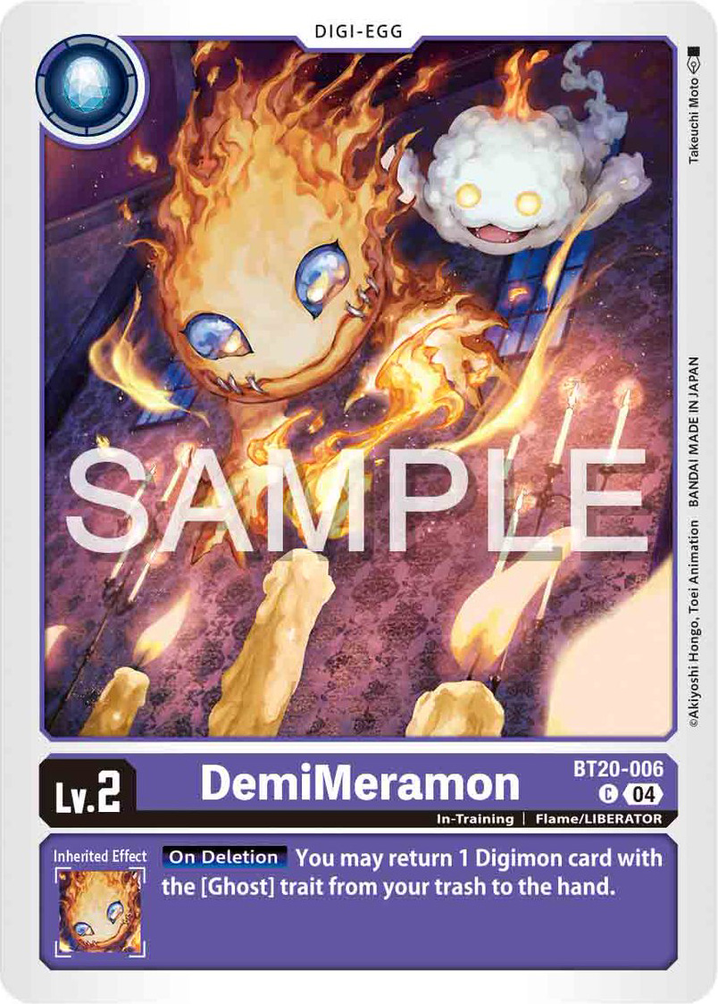 PetiMeramon/DemiMeramon & Ghostmon Previews for Digimon Card Game ...