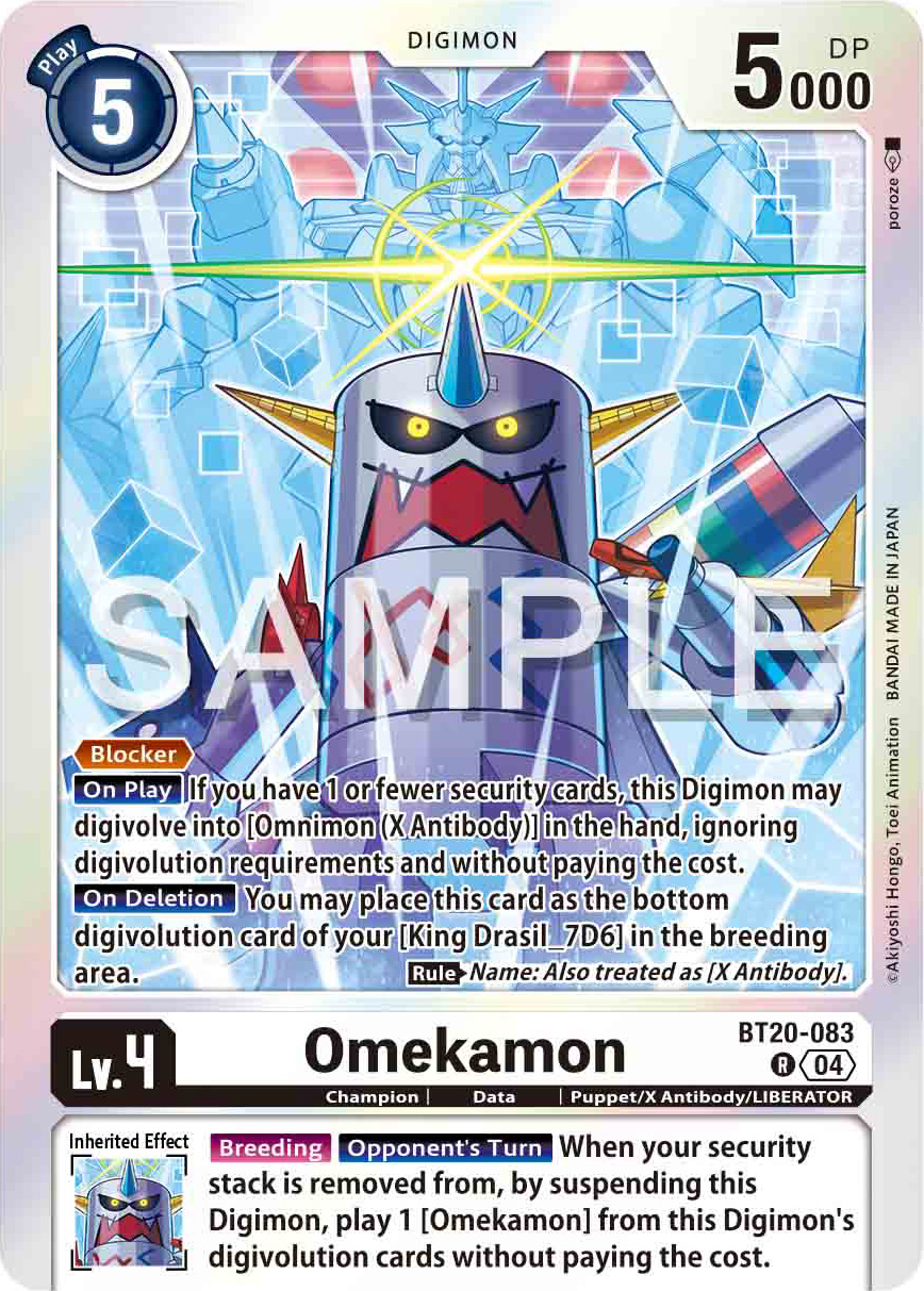 Omekamon Preview for Digimon Card Game Booster Set 20 | With the Will ...