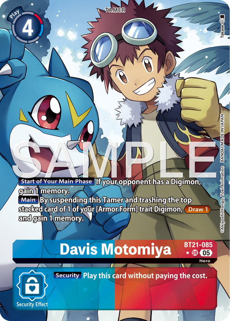 Tamer Card Daisuke/Davis Parallel/Alt Art Preview for Digimon Card Game ...
