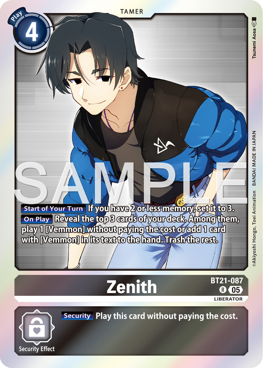 Tamer Zenith Preview for Digimon Card Game Booster Set 21 | With the ...