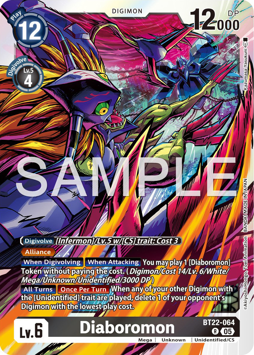 Infermon & Diablomon/Diaboromon Preview for Digimon Card Game Booster ...