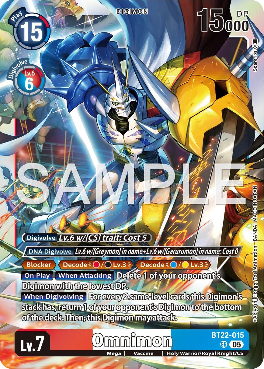 Omegamon/Omnimon Preview for Digimon Card Game Booster Set 22 | With the Will // Digimon Forums