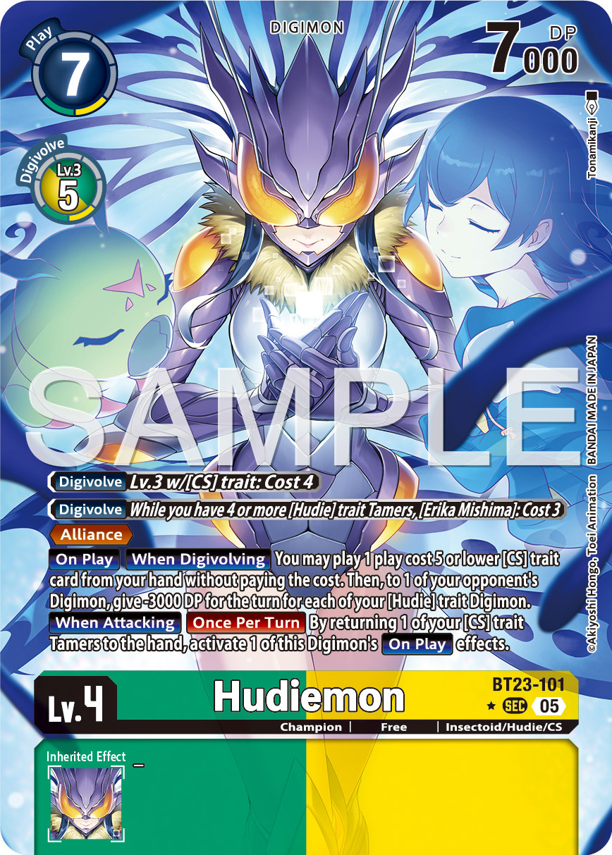 Hudiemon Parallel/Alt Art & Special Parallel/Alt Art Previews for Digimon Card Game Booster Set ...