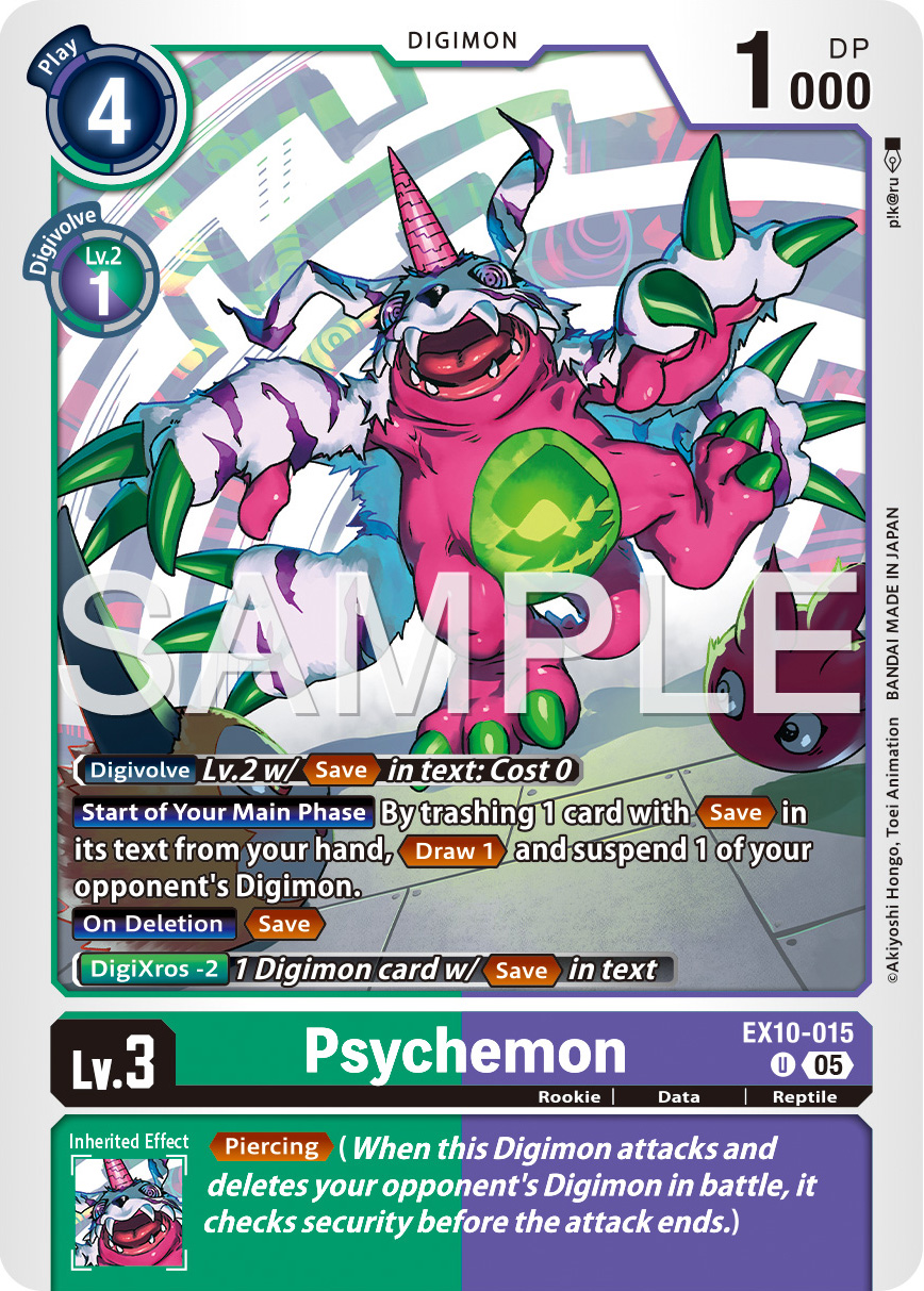 Psychemon Preview for Digimon Card Game Booster Set EX-10 | With the ...