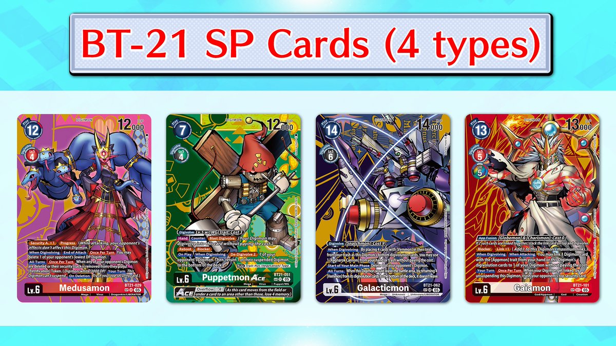 Digimon Card Game- New Digimon Medusamon, New Project Teaser, Card ...